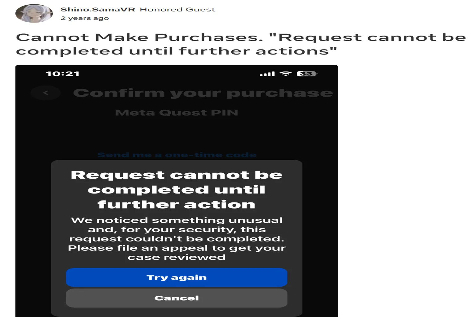 Meta Store Error Fix | “Request Could Not Be Completed” Guide